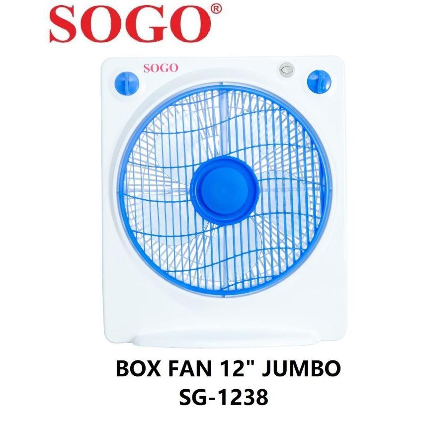 Jual KIPAS ANGIN KOTAK / BOX FAN SOGO SG-1238 / SG1238 ( 12 Inch ...