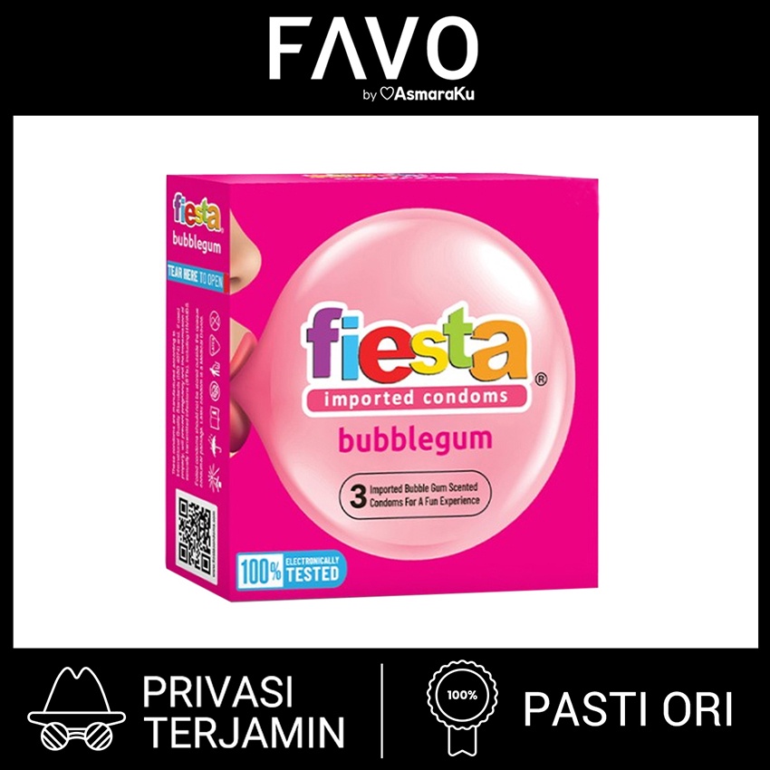 Jual Kondom Fiesta - Kondom Black Coffee / Watermelon / Strawberry ...