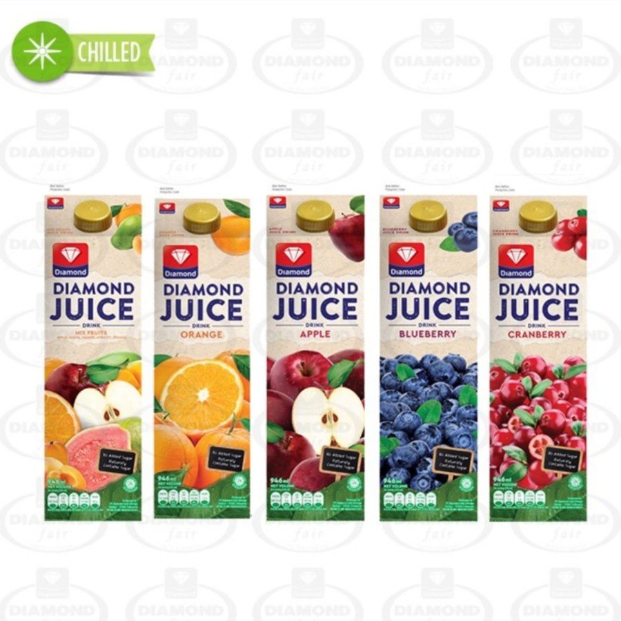 Jual Diamond Juice UNSWEET Mix Fruit Orange Apple Cranberry Guava ...