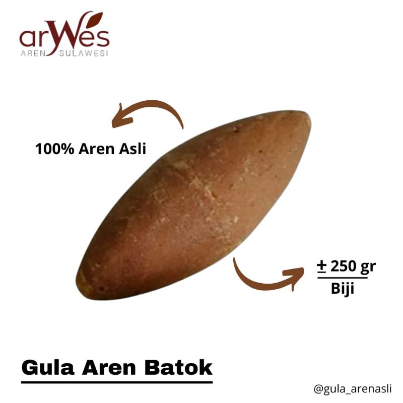 Jual Gula Merah Jawa Asli Aren Batok 250gr Arwes | Shopee Indonesia