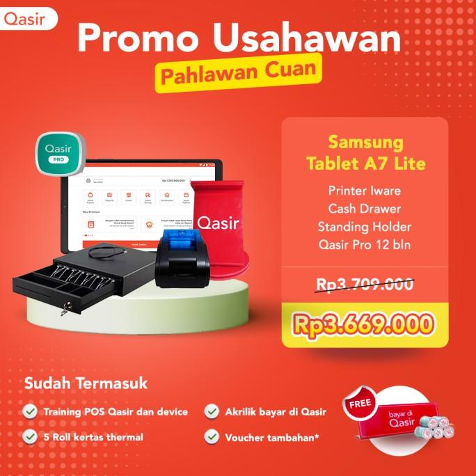 Jual Mesin Kasir Tablet Komplit + Qasir Pro / Samsung Tab A7/ Printer ...