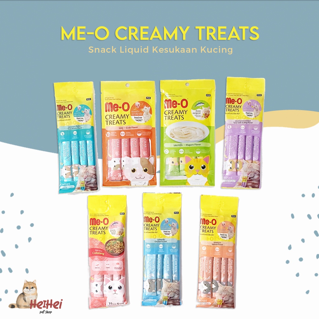 Jual Me-O Creamy Treats 4 Pcs - Snack Kucing - Cat Snack Liquid Meo ...