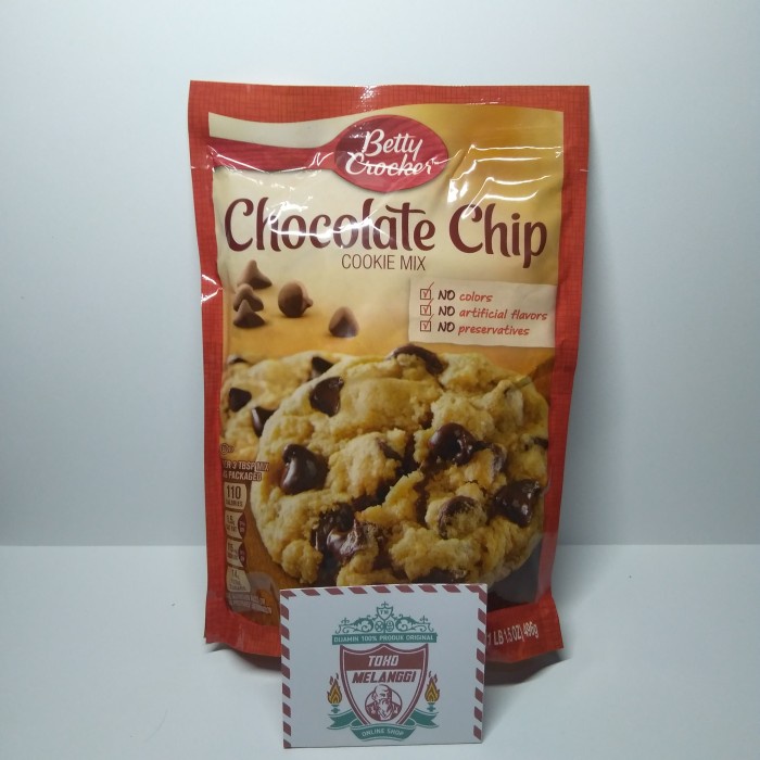 Jual Betty Crocker Chocolate Chip Cookie Mix 496 Gr Chips | Shopee ...