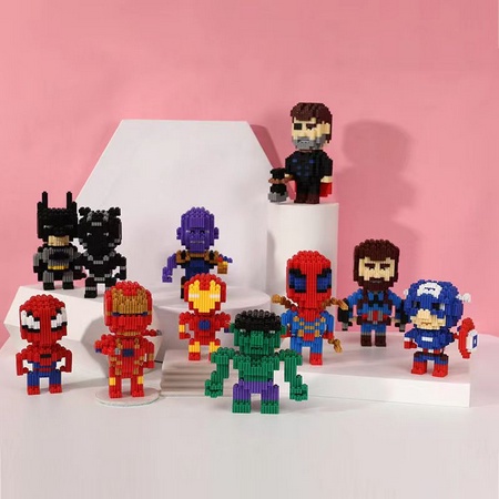 Jual Nano Block Superhero Avengers Series Mainan Balok Susun DIY Bricks ...