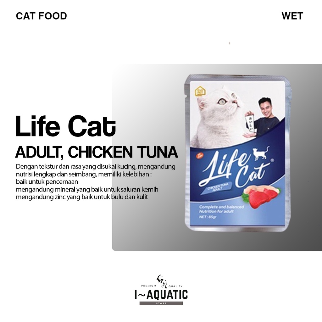 Jual Life Cat Pouch Adult Chicken Tuna Cat Food | Shopee Indonesia