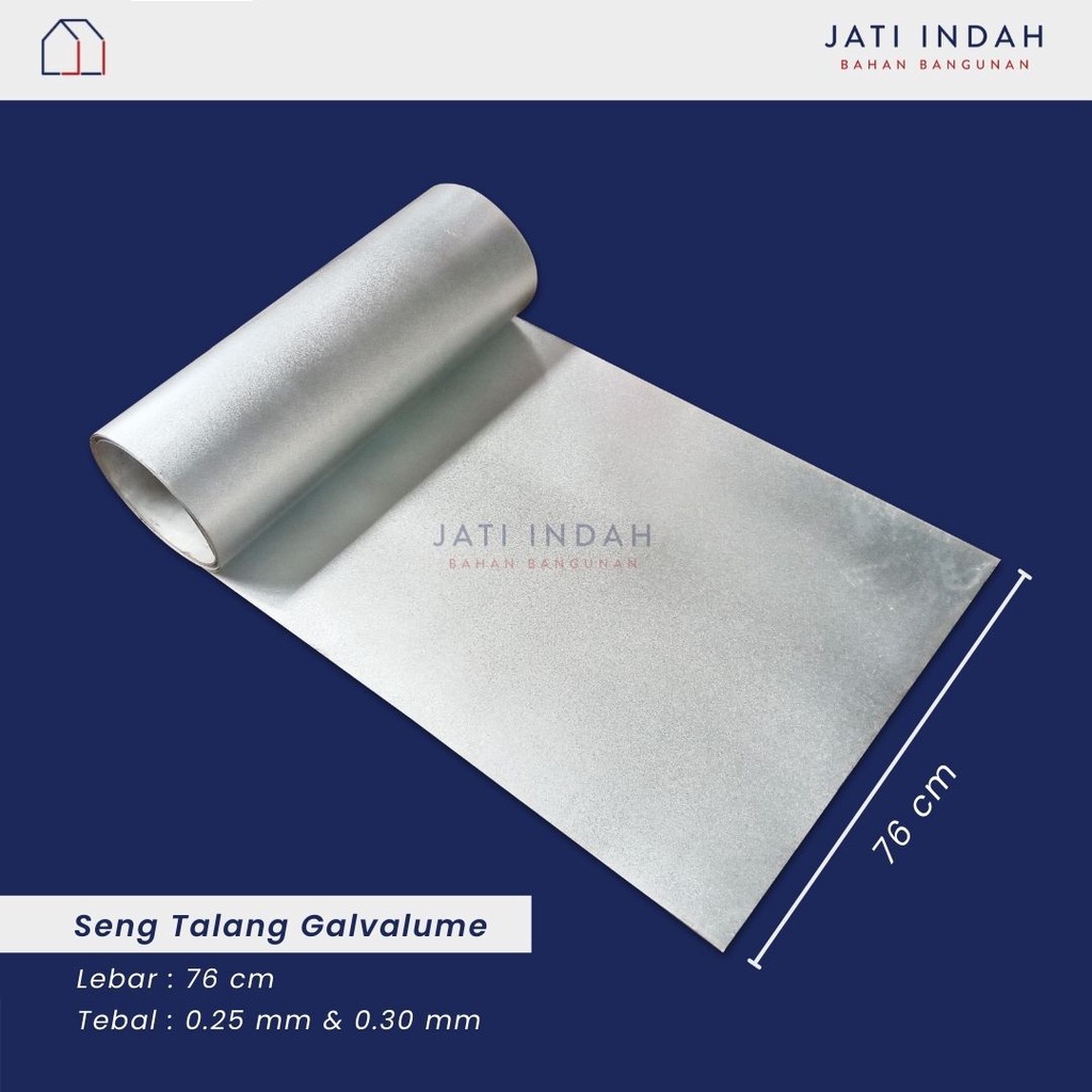 Jual SENG TALANG GALVALUME 025 & 030 mm x 80 cm | ATAP GALVANIS ANTI ...