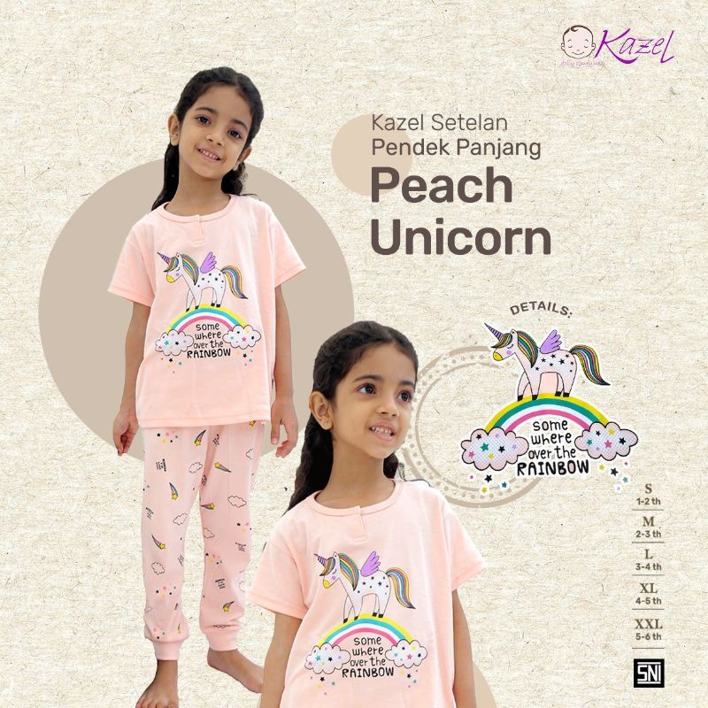 Jual KAZEL SETELAN BAJU PENDEK - PANJANG Anak Edisi Dino dan Unicorn (1 Stel) | Shopee Indonesia