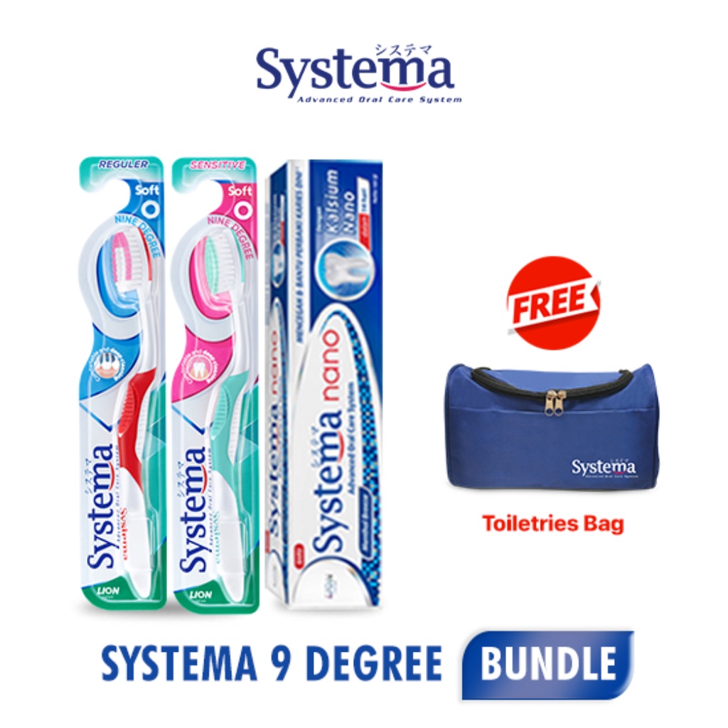 Jual Paket Systema 9 Degree Free Toiletries Bag | Shopee Indonesia