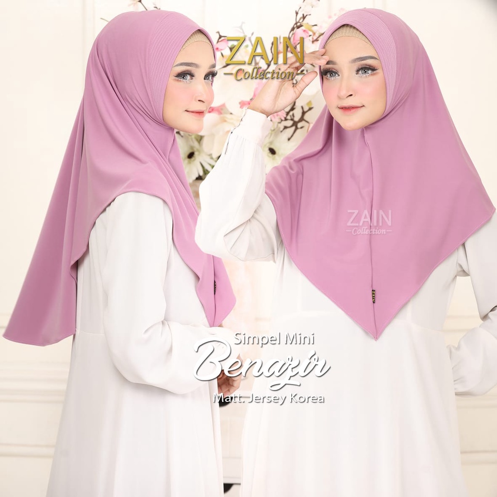 Jual Jilbab Instan Bergo Benazir Simple Mini Ori Zain Collection BY ...