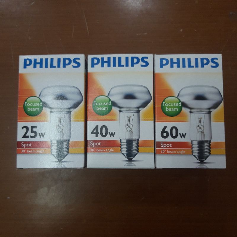 Jual Bohlam PHILIPS Focused Beam SPOTLIGHT 30 derajat 25W 40W 60W 25 ...