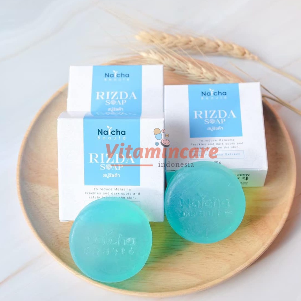 Jual NATCHA BEAUTE RIZDA SOAP - SABUN WAJAH ORIGINAL 50gr - Sabun Jerawat | Shopee Indonesia