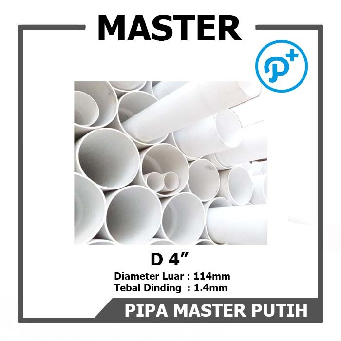 Jual Pipa Pvc Pipa Pralon Pvc Air Bersih Master D 4" 4 Inch Panjang 4M ...