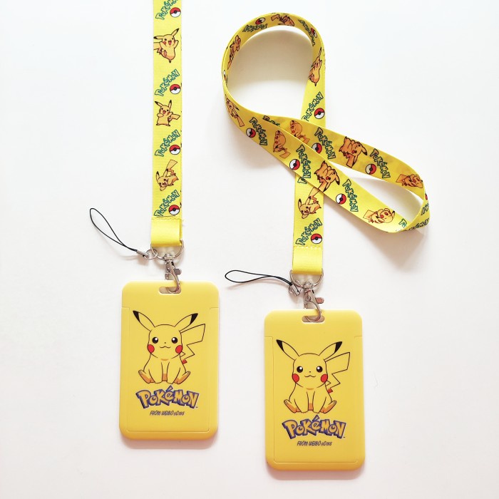 Jual Name Tag Id Card Holder Name Tag Lanyard / Kalung Kartu Anime ...
