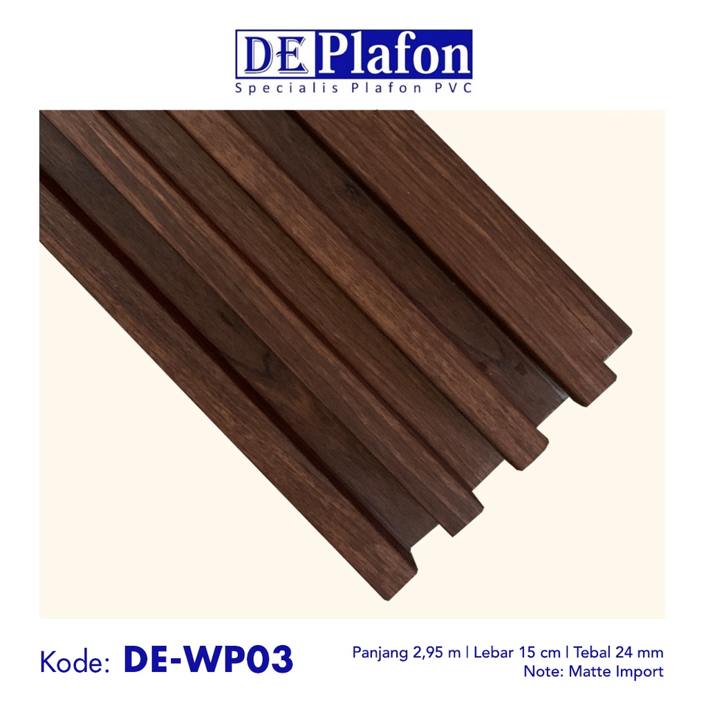 Jual De Plafon - Wall Panel WPC | 3D Wood Panel WPC | Shopee Indonesia