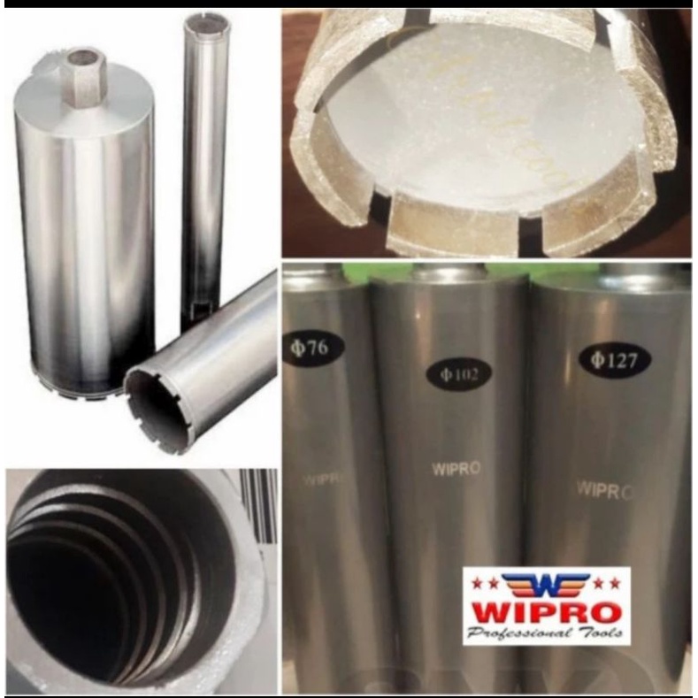 Jual mata bor Coring 2 inch merek wipro mata bor aspal beton diamond ...