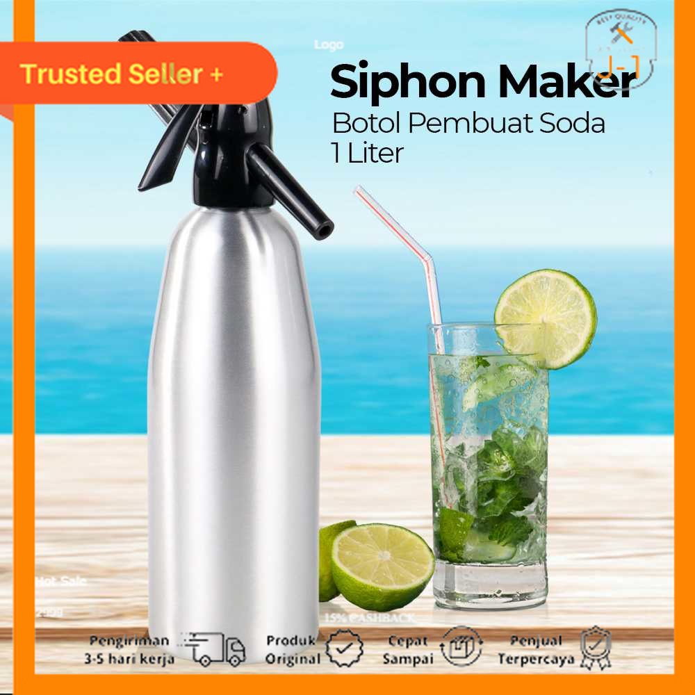 Jual Botol Pembuat Minuman - Soda Siphon Maker DIY Bartender CO2 1L ...