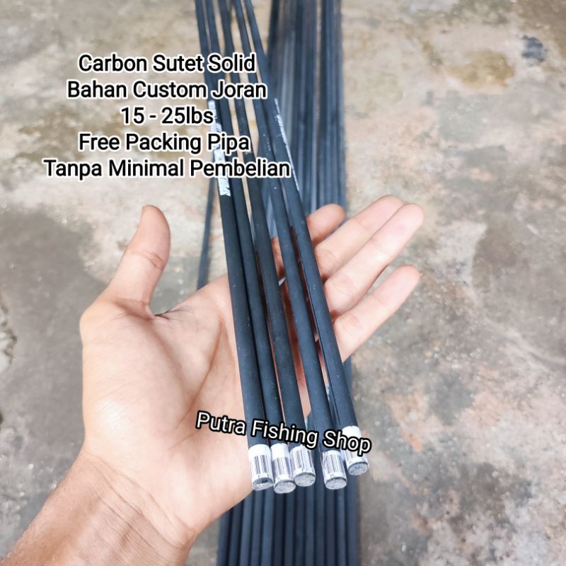 Jual Carbon Sutet Solid 15 - 25lbs Sport Pancing | Blank Carbon Sutet ...