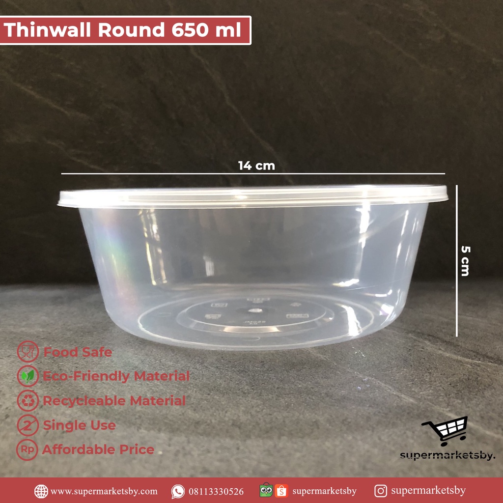 Jual Thinwall KLIR Round 650 ml / Thinwall Bulat 650 ml | Shopee Indonesia Jual Thinwall KLIR Round 650 ml / Thinwall Bulat 650 ml | Shopee Indonesia