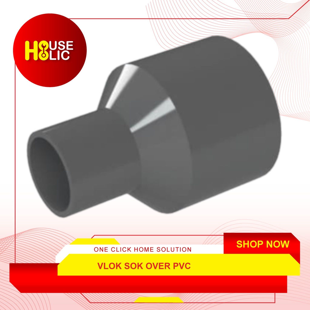 Jual Sambungan Vlok Sok 3" x 4" Inch / Reducer Pvc Over Sock Socket ...