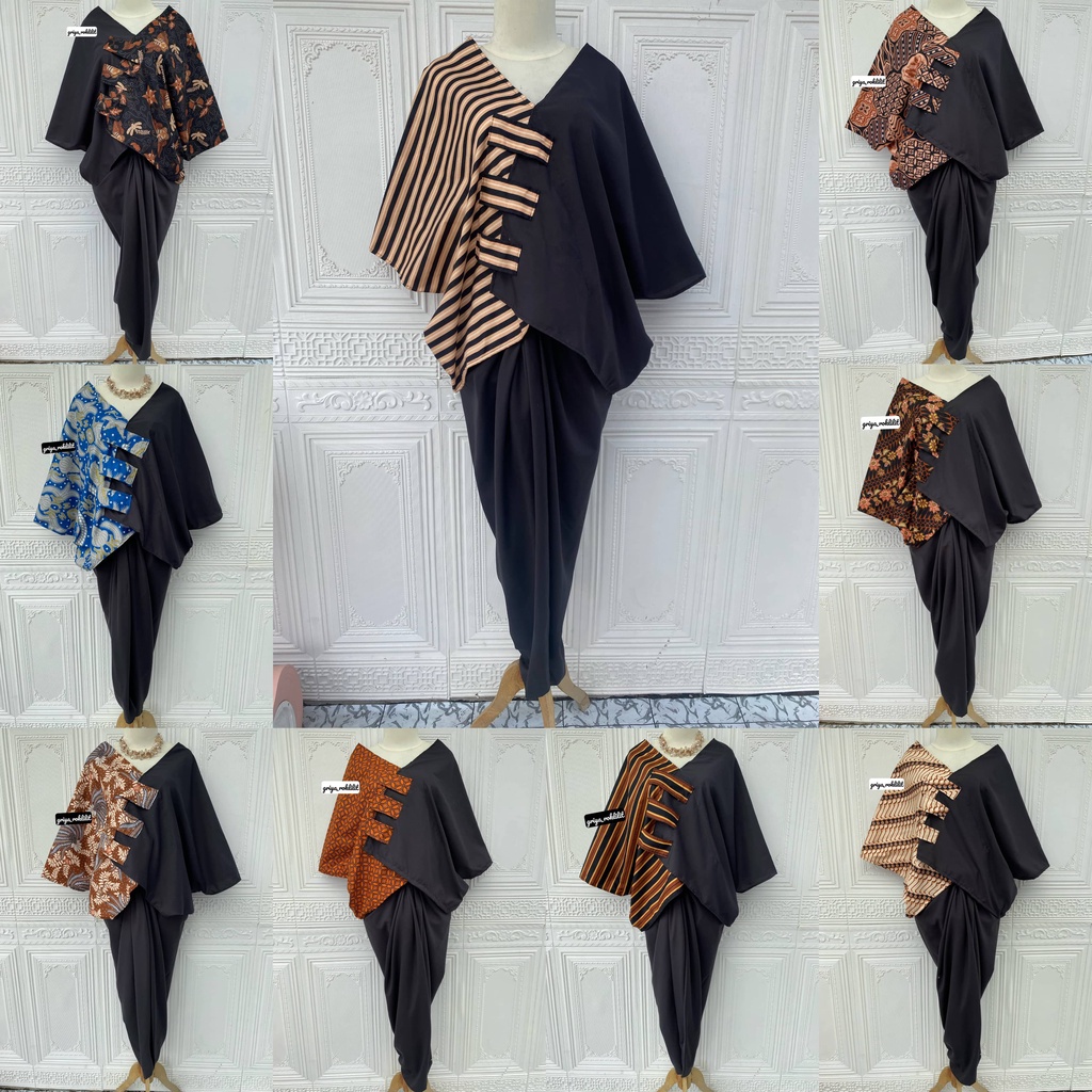 Jual SET KEBAYA CROP TOP ETNIK BATIK LURIK MODEL OVER SIZE PREMIUM TERMURAH | Shopee Indonesia