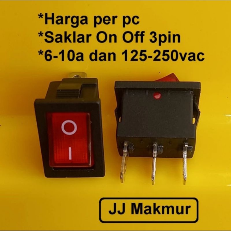 Jual Saklar Kotak Kecil Rocker Mini On Off 2pin dan 3pin - Small Switch ...
