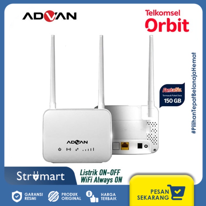 Jual MODEM ROUTER WIFI ADVAN CPE START 1 TELKOMSEL ORBIT ALL OPERATOR ...