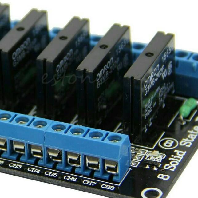 Jual SSR Solid State Relay Module 8 Channel 5V DC High Level for ...