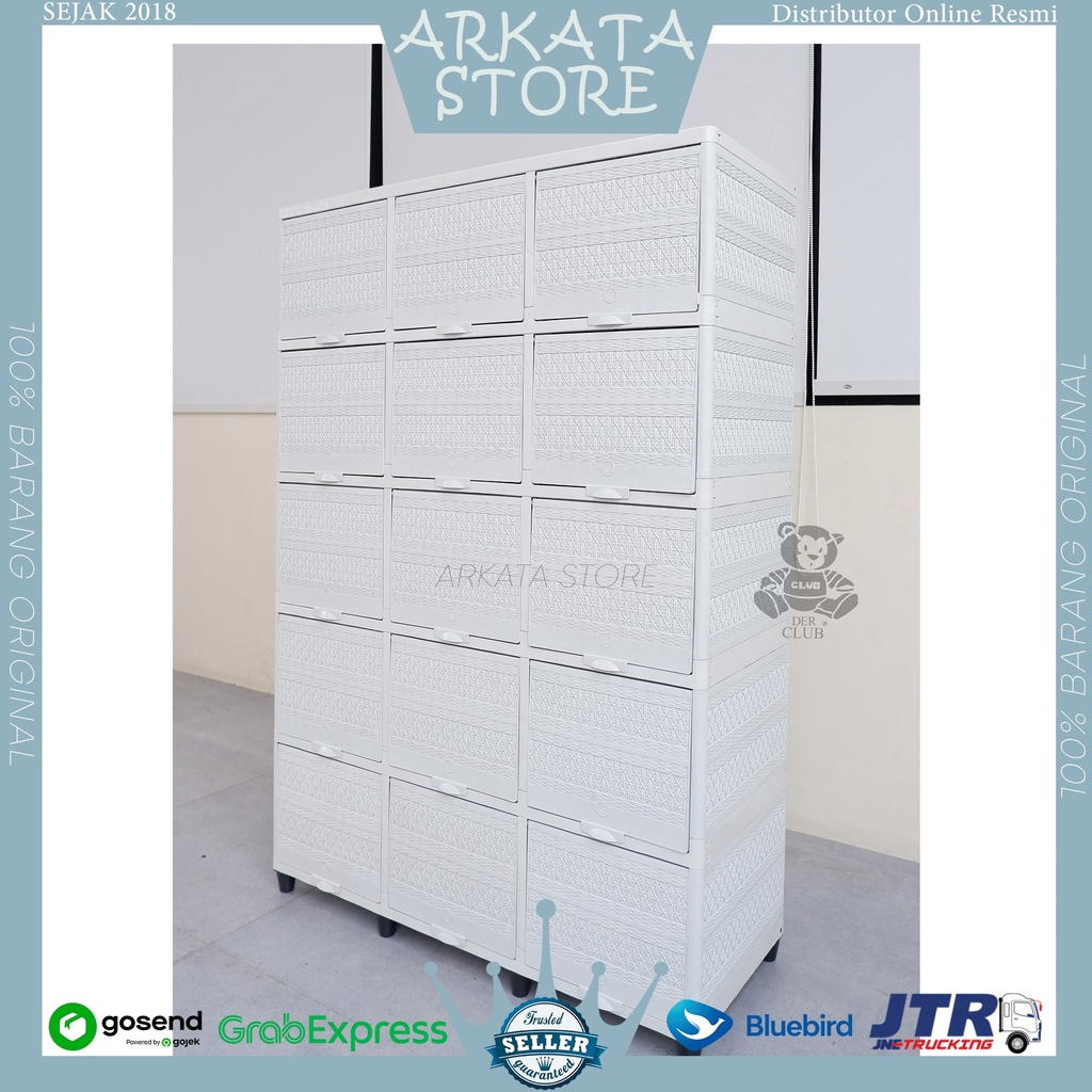 Jual Lemari Pakaian plastik Serbaguna Club Flip TRIPLE Susun 2, 3, 4, 5 ...