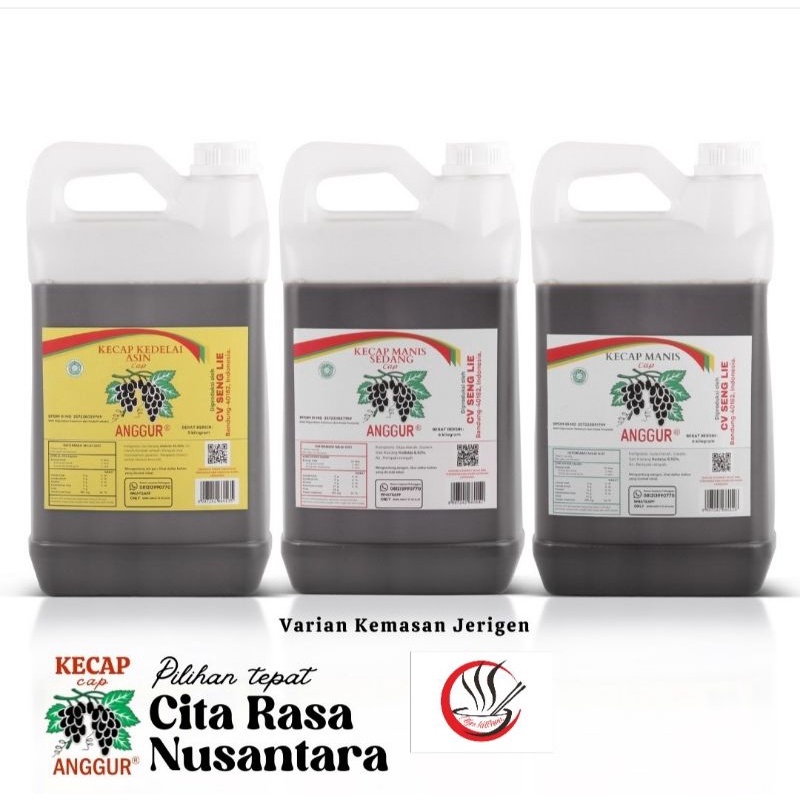 Jual KECAP CAP ANGGUR MANIS 6kg SENG LIE | Shopee Indonesia