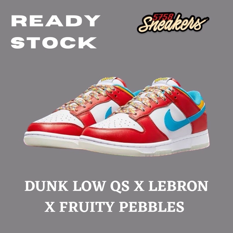 Jual Dunk Low QS Lebron James Fruity Pebbles 100% Original | Shopee ...