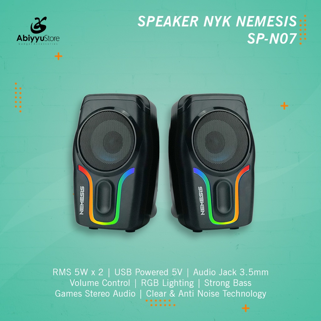 Jual Speaker Komputer NYK Nemesis SP-N07 Viper Gaming Speaker PC Laptop HP | Shopee Indonesia