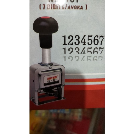 Jual Mesin Stempel Nomor Otomatis 7 Digit/Automatic Numbering Machine ...