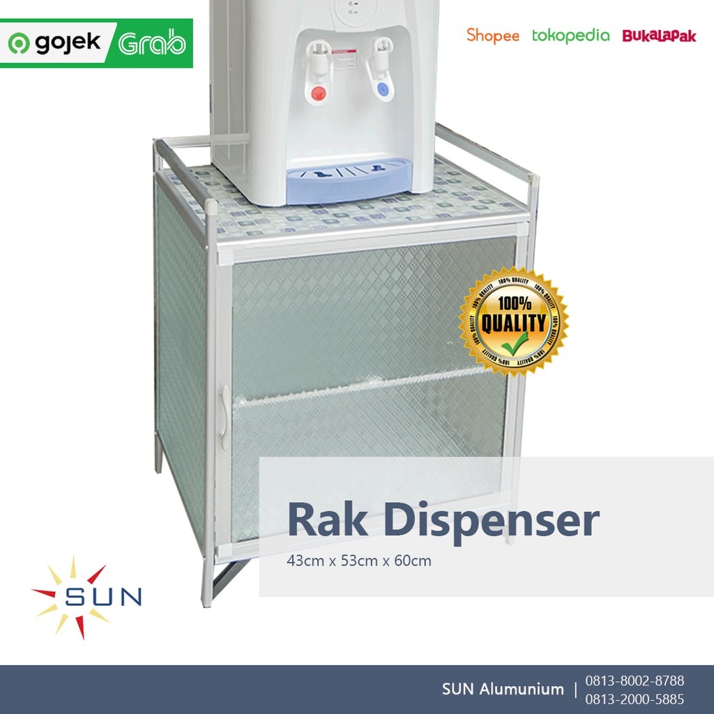 Jual Meja Dispenser / Rak Dispenser Alumunium keramik | Shopee Indonesia