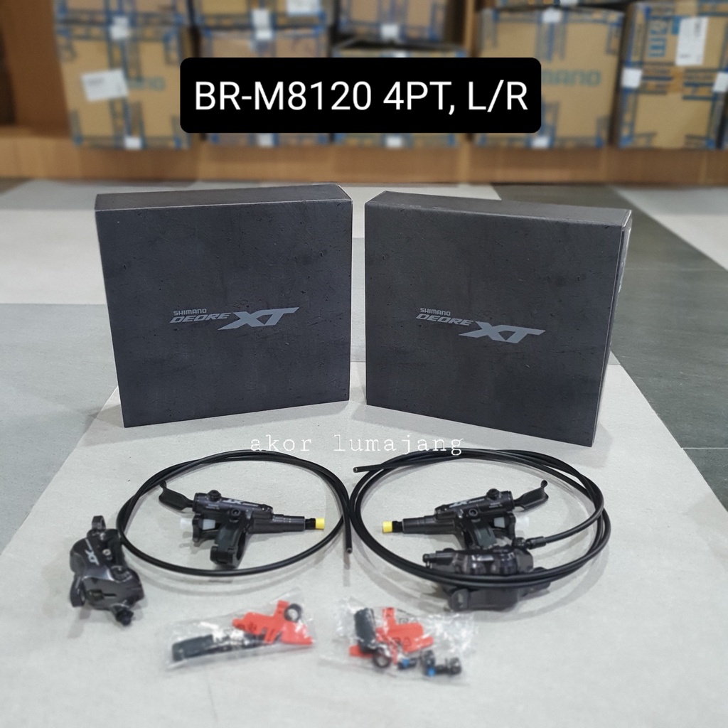 Jual shimano deore xt disc brake BR-M8120 4 piston BL-M8100 JAPAN ...