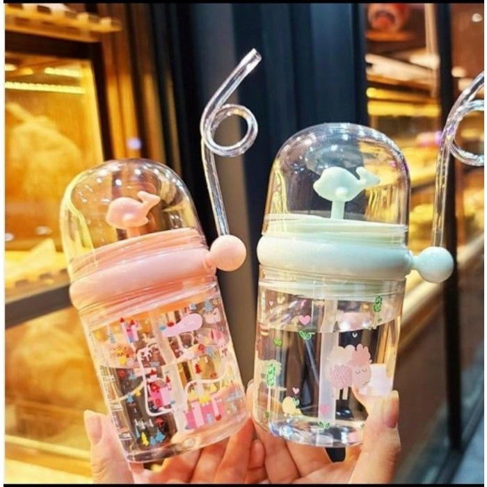 Jual Botol Minum Air Mancur Lumba-Lumba/Paus Anak Botol Lumba | Shopee ...