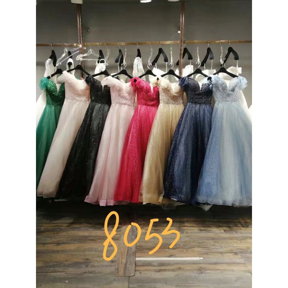 Jual Longdress Sabrina tutu merah maroon hijau dusty pink biru navy ...