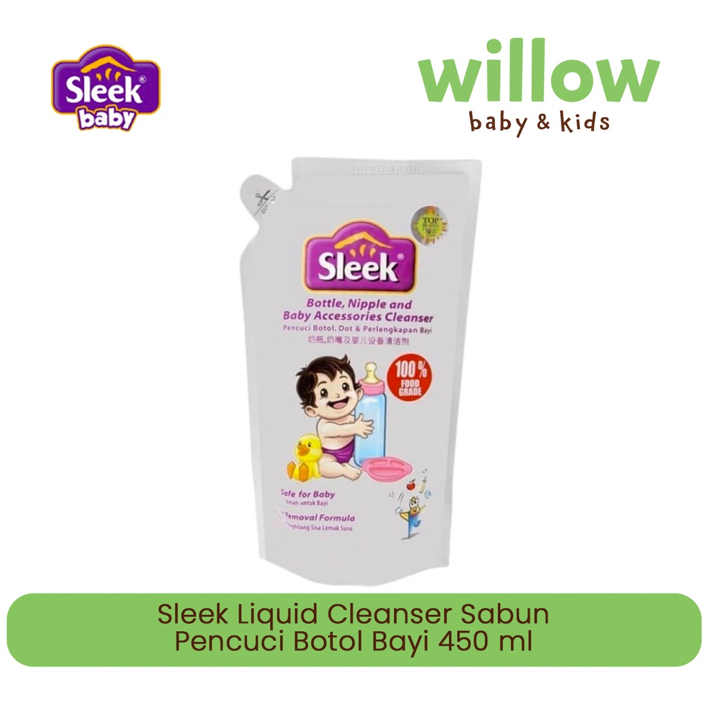 Jual Sabun Pencuci Botol Bayi - Sleek Liquid Cleanser 450Ml | Shopee ...