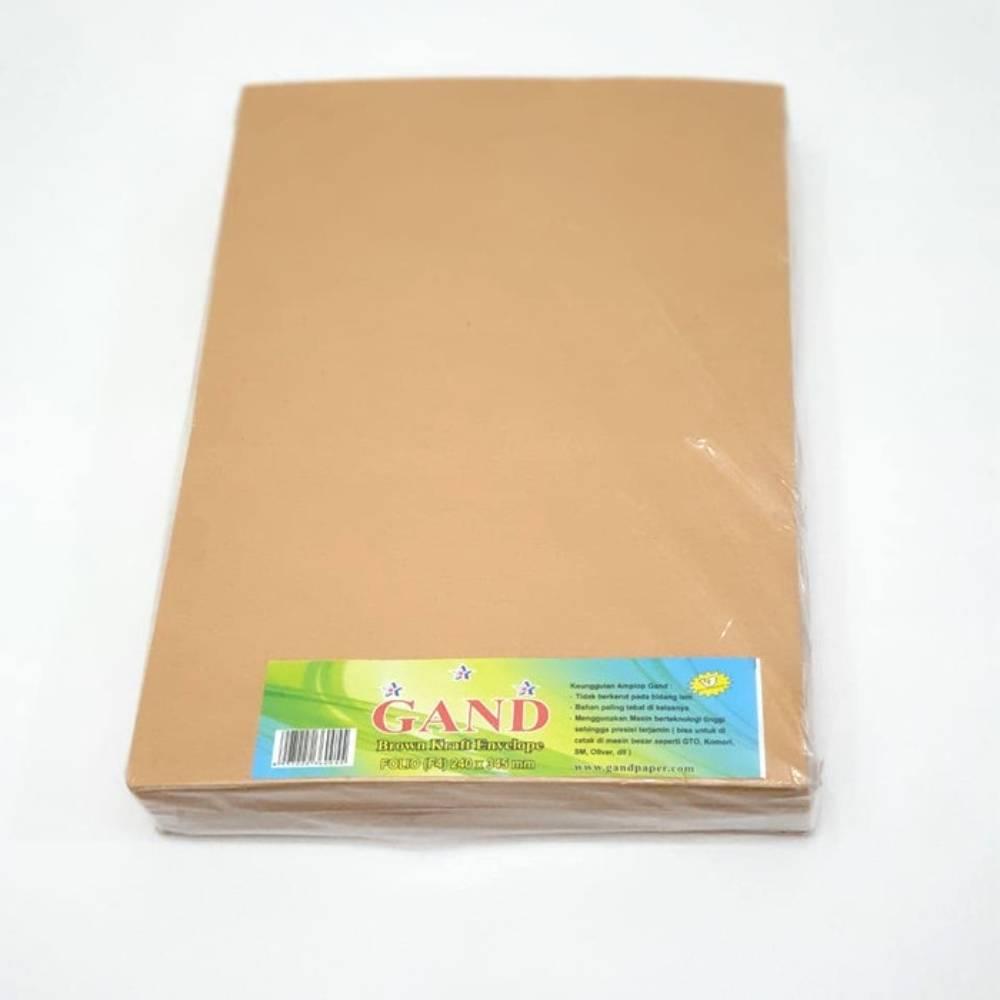 Jual GAND Amplop coklat folio / Amplop coklat F4 ++++ | Shopee Indonesia