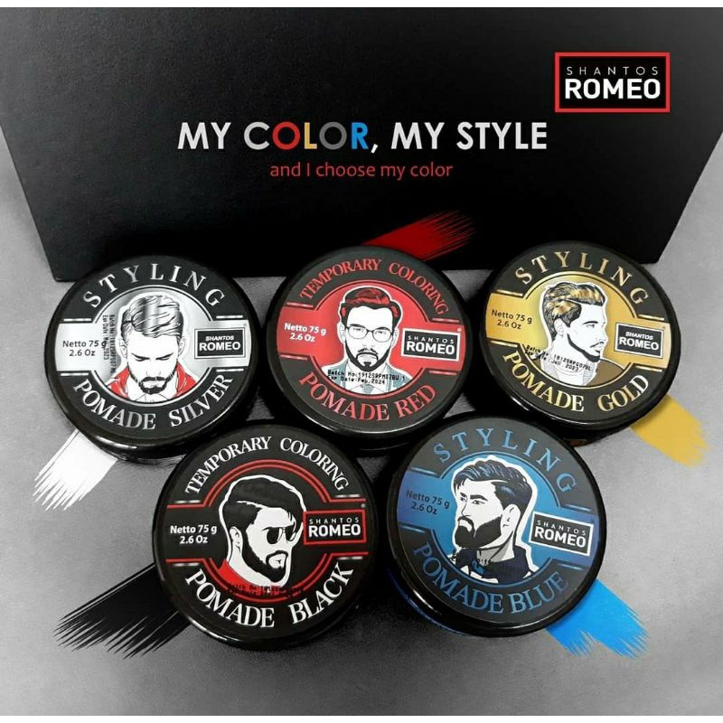 Jual Shantos Romeo Hair Color Pomade | Shopee Indonesia