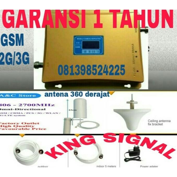 Jual Penguat Signal Hp 360 Derajat/Repeater Penguat Sinyal Hp Gsm 2G/3G | Shopee Indonesia