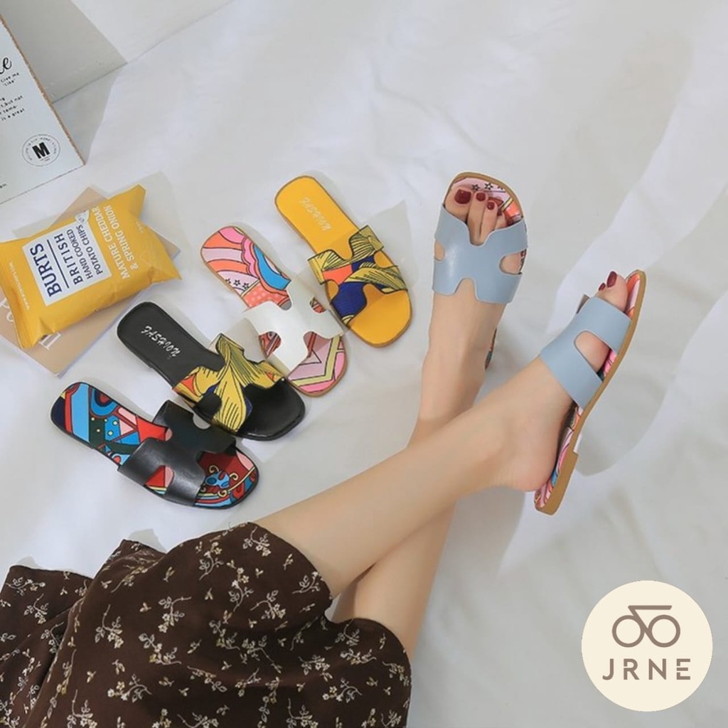 Jual Sendal Wanita Kekinian Sandal Murah Import Semdal Terbaru Korea ...