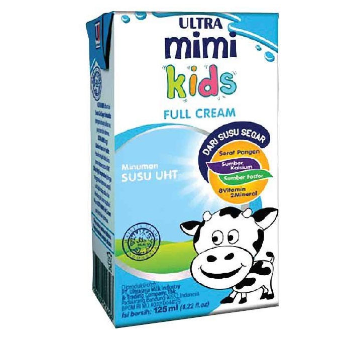 Jual SUSU ULTRA MIMI KIDS 125ml UHT ALL VARIAN MILK FULL CREAM COKLAT VANILA STRAWBERRY CEMILAN ...
