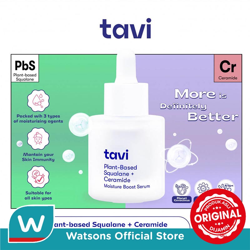 Jual Tavi Plant Based Squalane + Ceramide Moisture Boost Serum 30ml ...