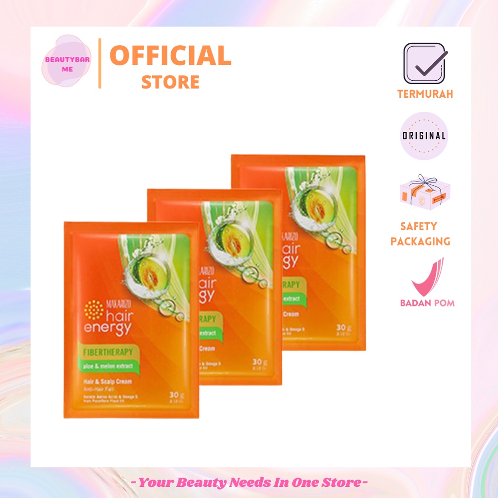 Jual Beautybarme - Makarizo Creambath Sachet Fibertherapy Hair Energy ...