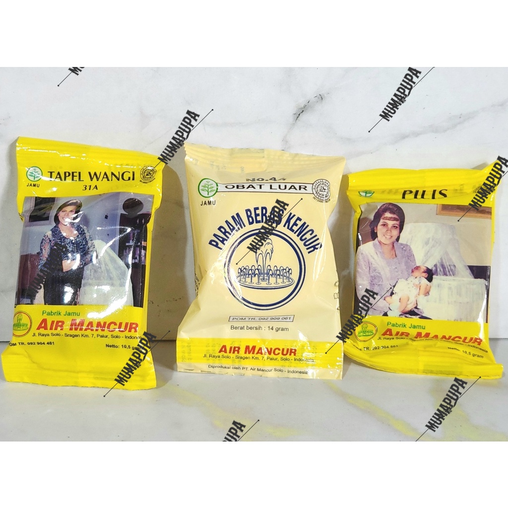 Jual Paket Tapel, Pilis dan Param Beras Kencur (Tapepil) Air Mancur @1 ...