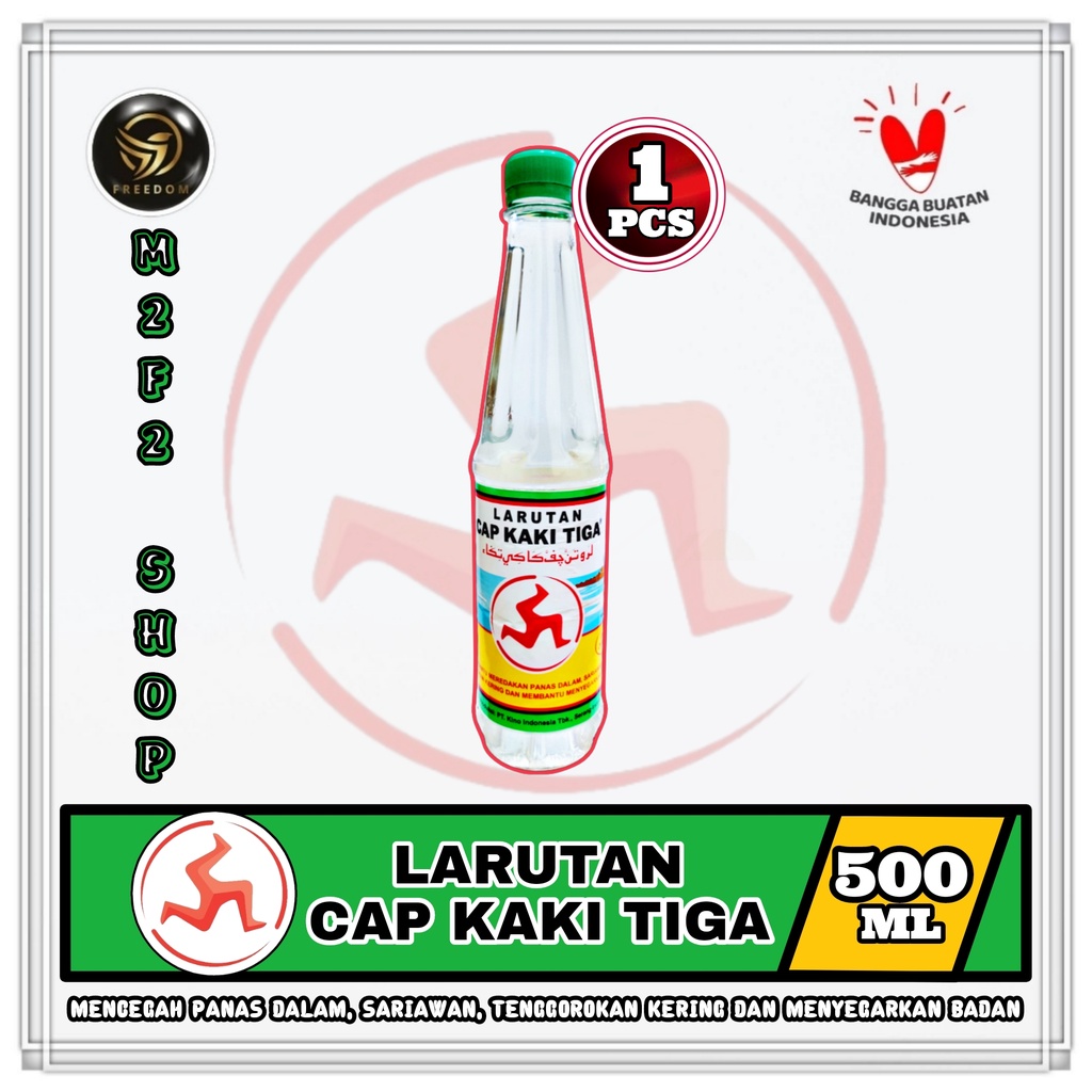 Jual Larutan Penyegar Cap Kaki Tiga Botol Original - 500 ml (Kemasan Satuan) | Shopee Indonesia