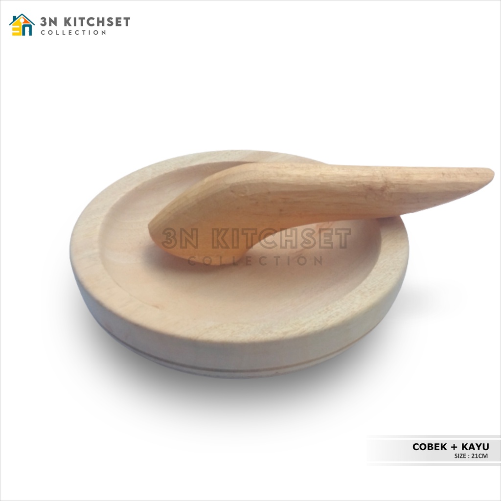 Jual 1 Set Cobek Cowet / ULEKAN 6 Ukuran Kayu Asli Berkualitas | Shopee ...