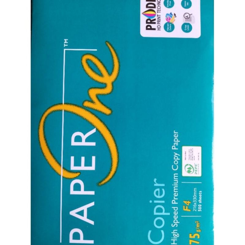 Jual [CRT 5 RIM] KERTAS F4 PAPERONE 75 GRAM / KERTAS HVS / KERTAS ...