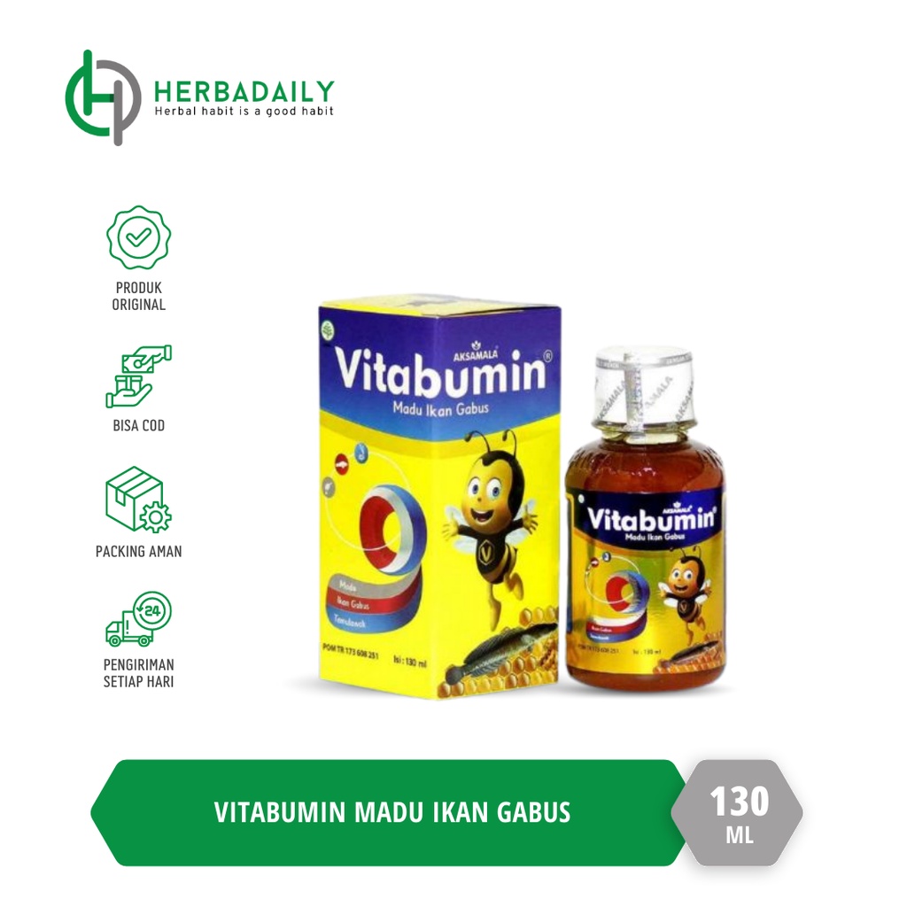 Jual Vitabumin Madu Ikan Gabus Madu Suplemen Anak (130 ml) | Shopee Indonesia