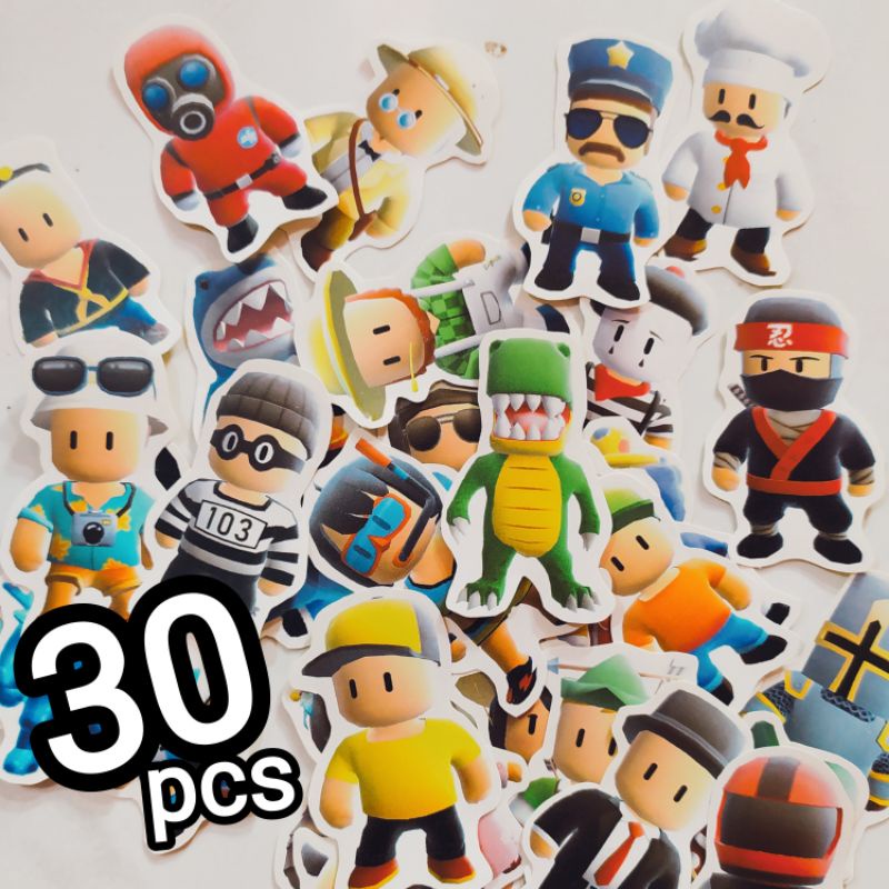 Jual Sticker Stumble Guys Character 30pcs Stiker Game Stumble Guys ...